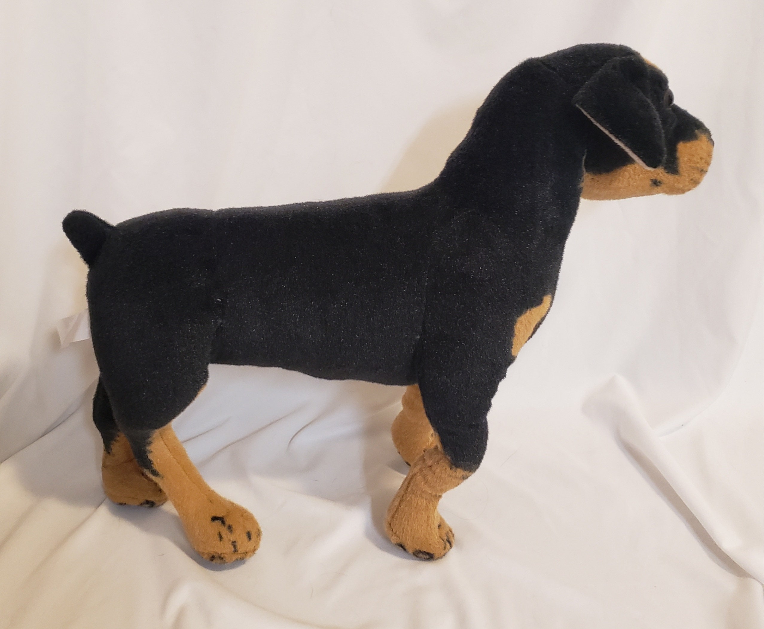 Stuffed Rottweiler Plush Realistic Dog Plush 21 Stuffed - Etsy