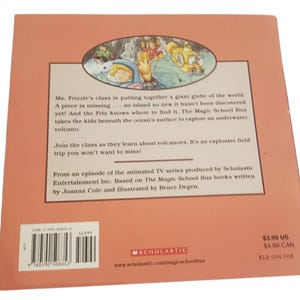 Magic School Bus Blows Its Top A Book About Volcanoes by Joanna Cole ...