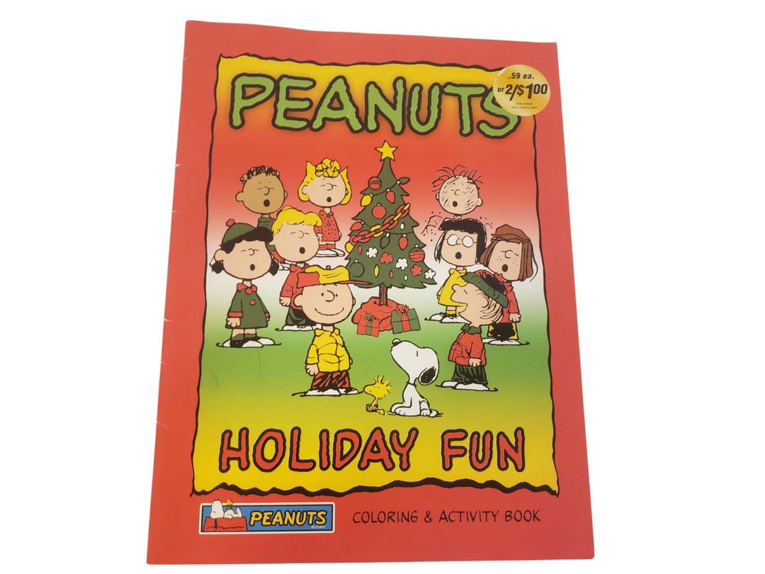 Peanuts Holiday Fun Coloring and Activity Book Snoopy Charlie Brown ...