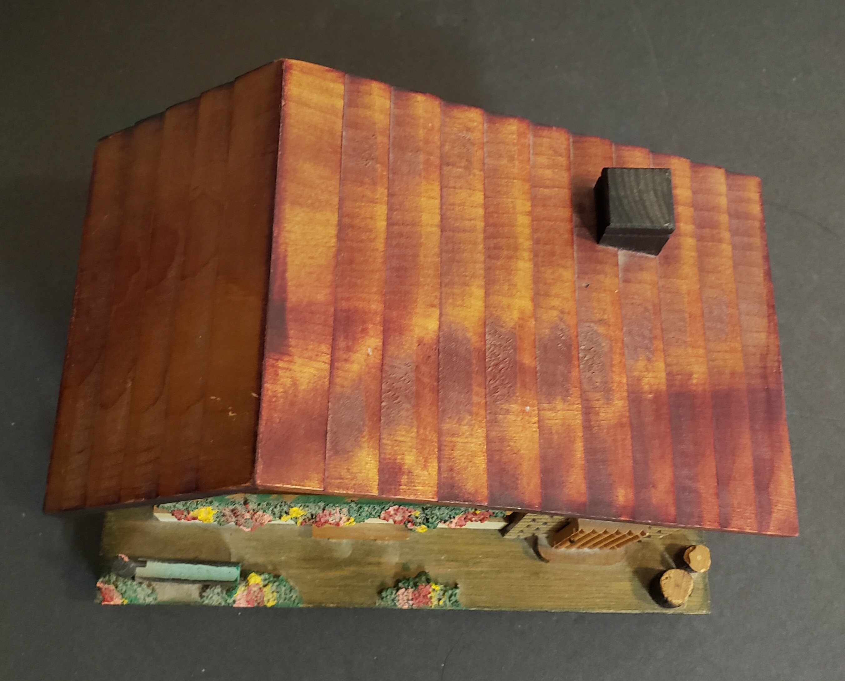 Swiss Alpine Chalet Musical Wooden Jewelry Box With Twirling Revolving ...