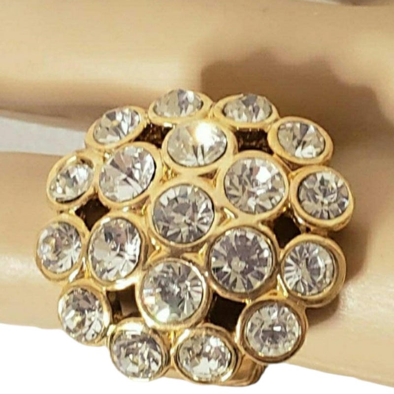 Rhinestone Stretch Ring - Etsy