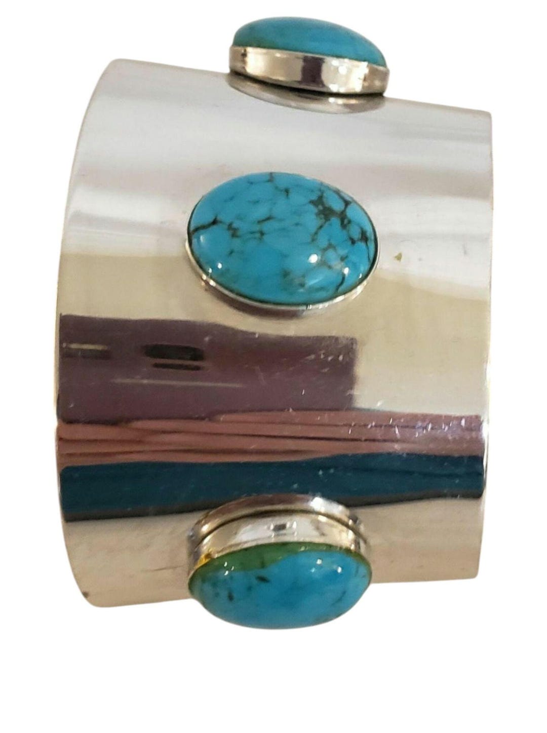 Sarah Coventry Silver Toned Faux Turquoise Open Cuff Bracelet - Etsy