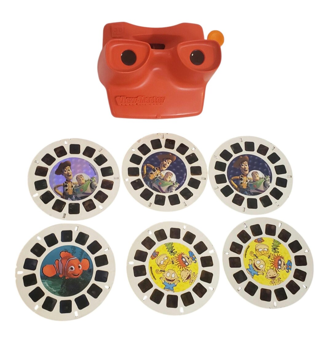 Vintage View Master 3D Viewer Red Classic Toy Slide Viewer Orange ...