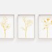 Yellow Prints, Wall Art Print, Printable, Yellow, Set of Prints, Flower ...