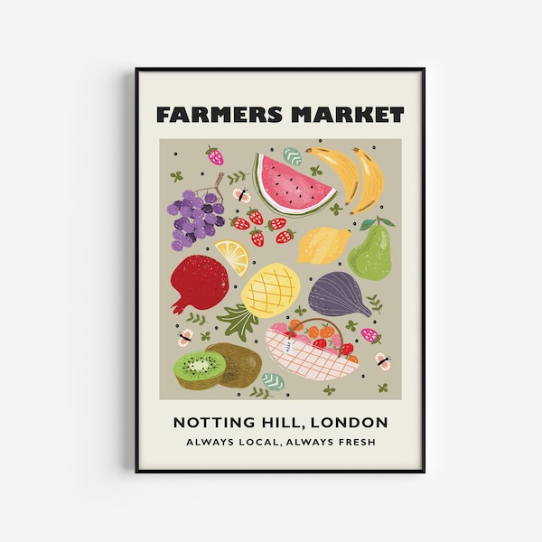 Farmers Market Print - Etsy