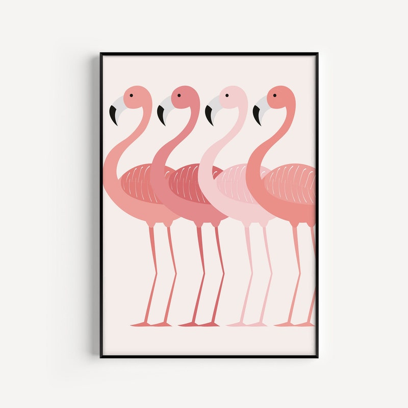 Flamingo Printables - Etsy
