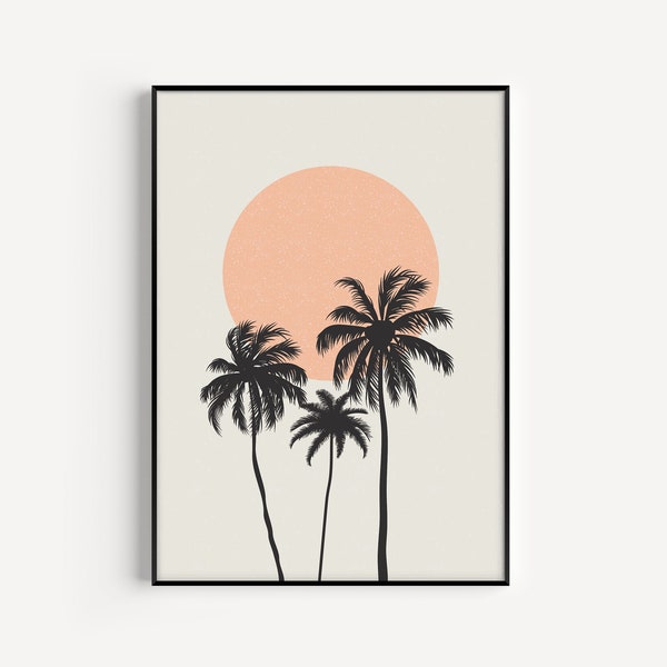 Palm Tree Wall Art Etsy