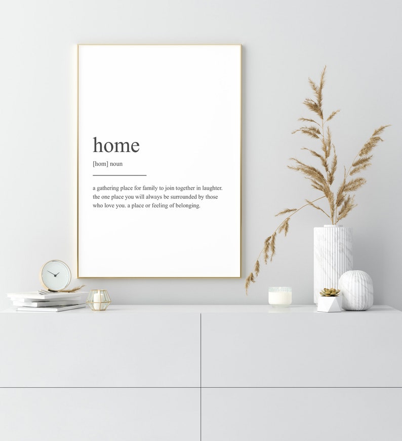 Printable Art Home Definition Print Wall Art Prints Instant - Etsy