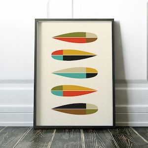 Retro Art Print, Mid Century Print, Retro Printable, Mid Century Modern ...