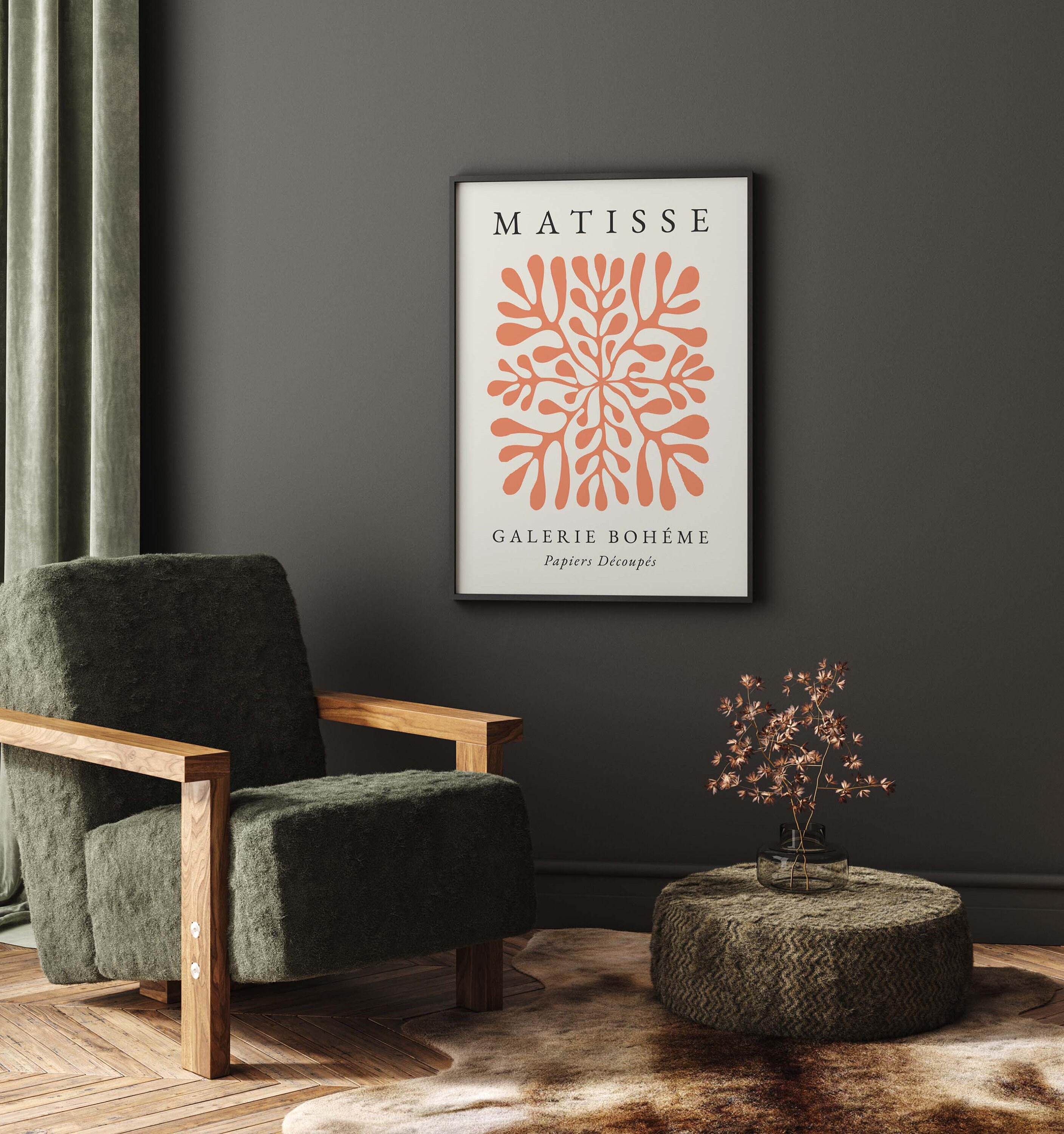 Printable Wall Art Orange Wall Art Boho Printable Wall Art - Etsy