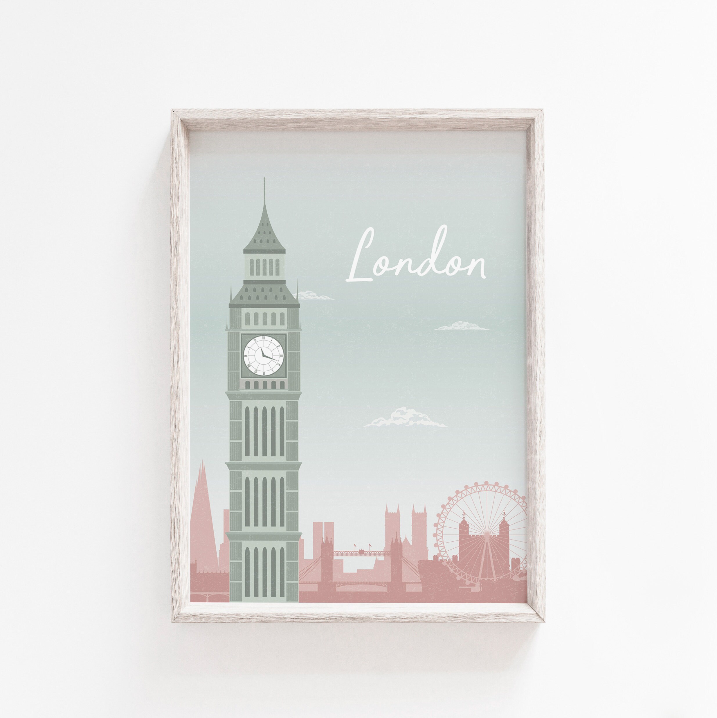 London Print London Printable Printable Art Travel | Etsy