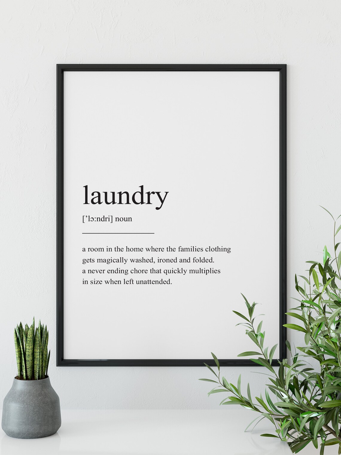 Laundry Printable Wall Art Laundry Laundry Definition Wall | Etsy