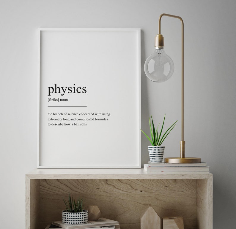 Printable Art Physics Definition Print Physics Wall Art - Etsy