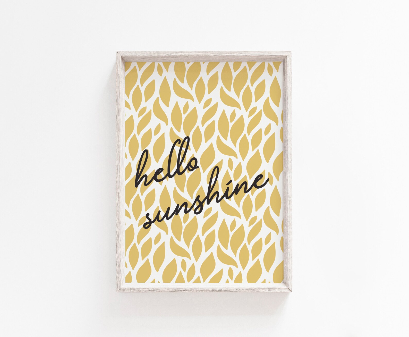 Hello Sunshine Printable Yellow Wall Art Wall Art Print | Etsy