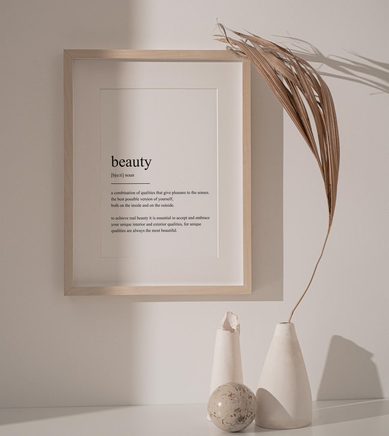 Beauty Definition Printable Wall Art Printable Definition - Etsy