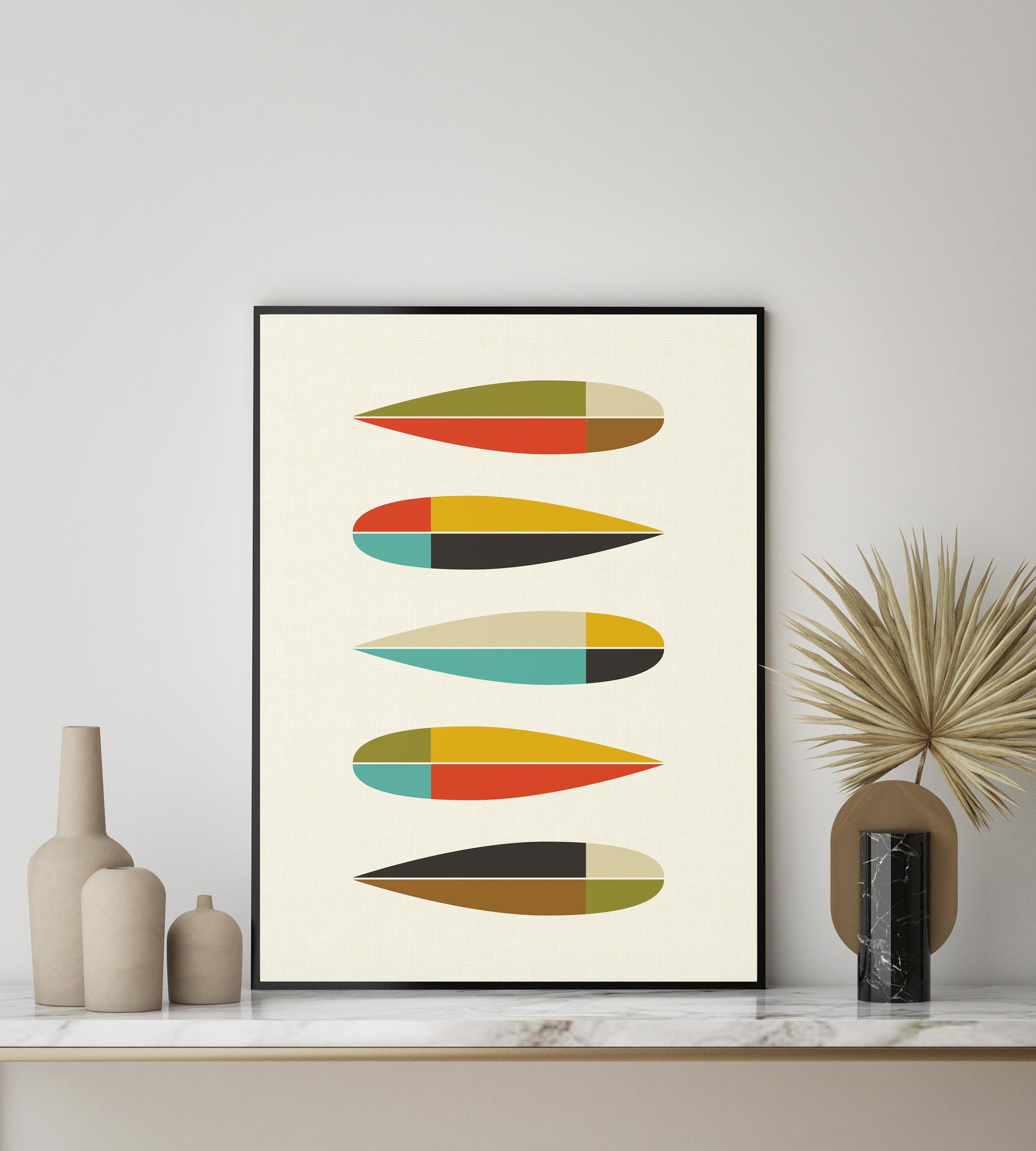Retro Art Print, Mid Century Print, Retro Printable, Mid Century Modern ...
