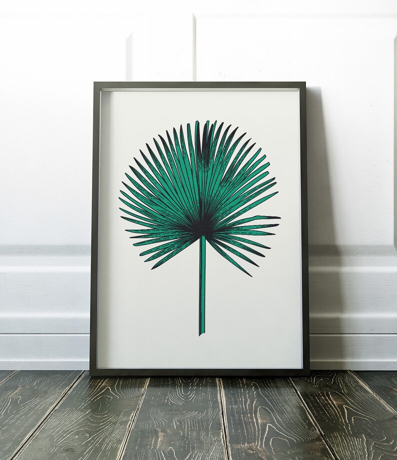 Botanical Print Green Art Print Botanical Printable - Etsy