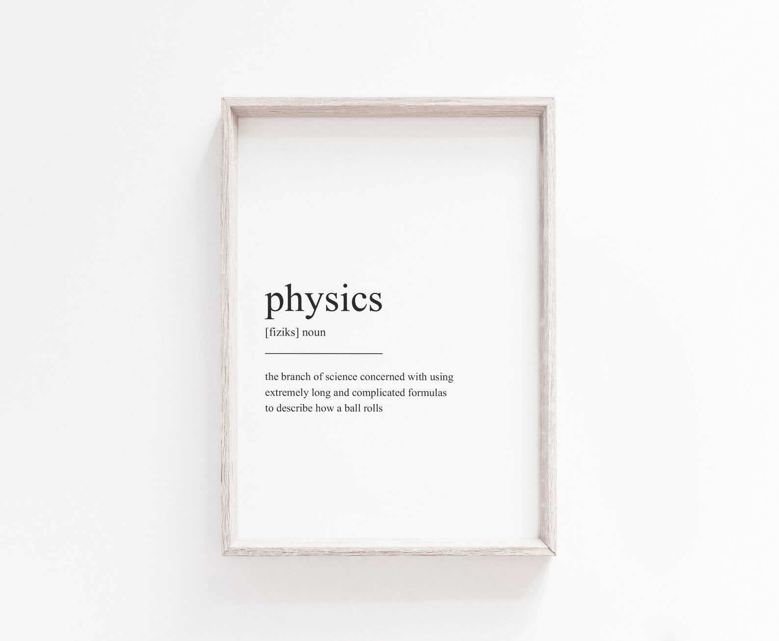 Printable Art Physics Definition Print Physics Wall Art - Etsy