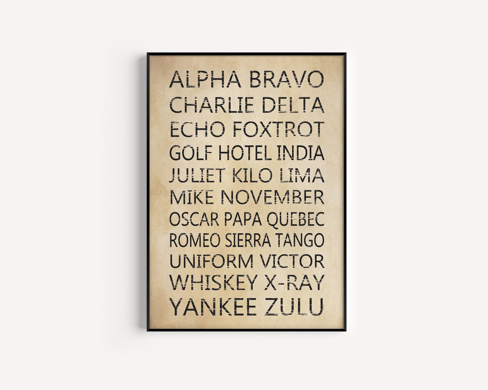 Phonetic Alphabet Printable Art Print Alphabet Print | Etsy UK
