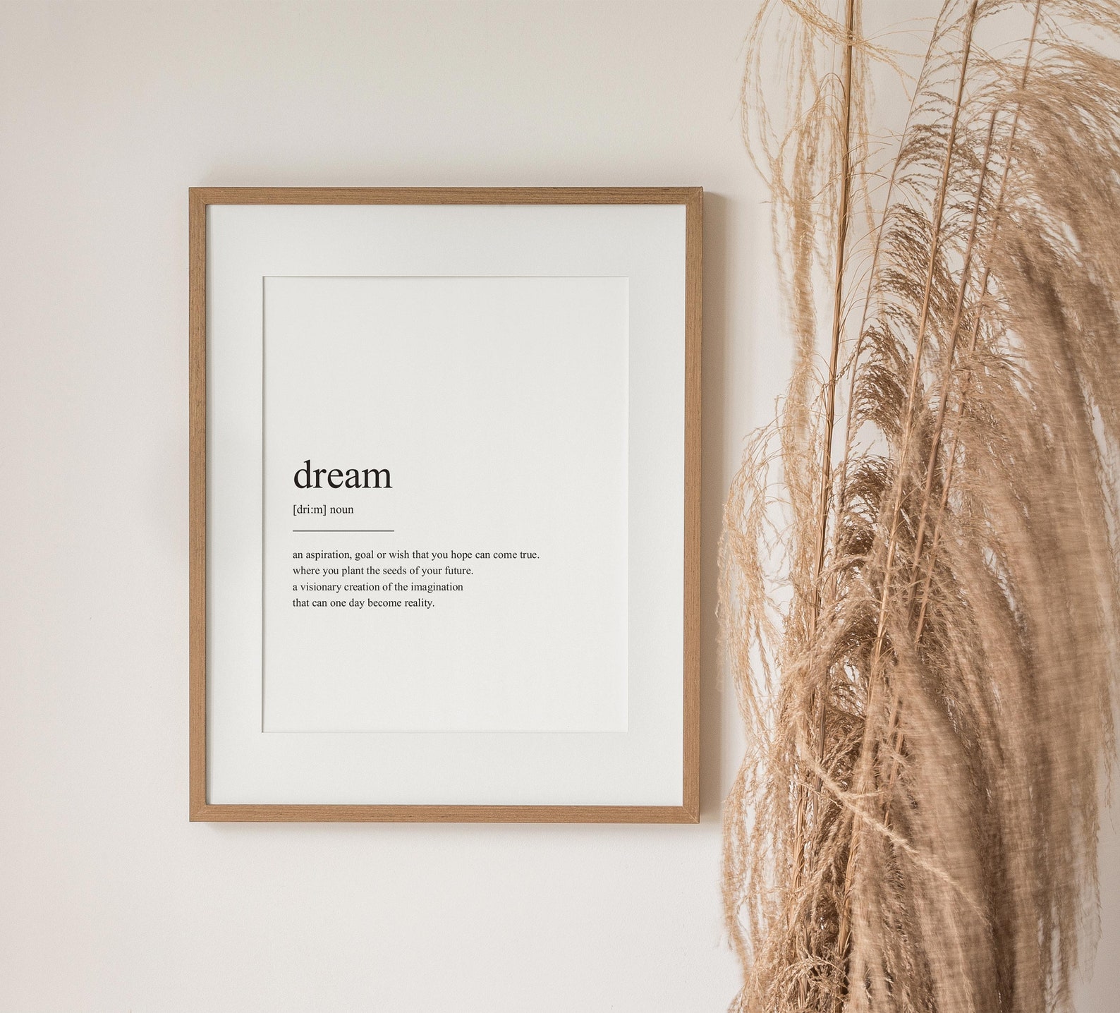 Dream Definition Printable Art Print Printable Definition | Etsy