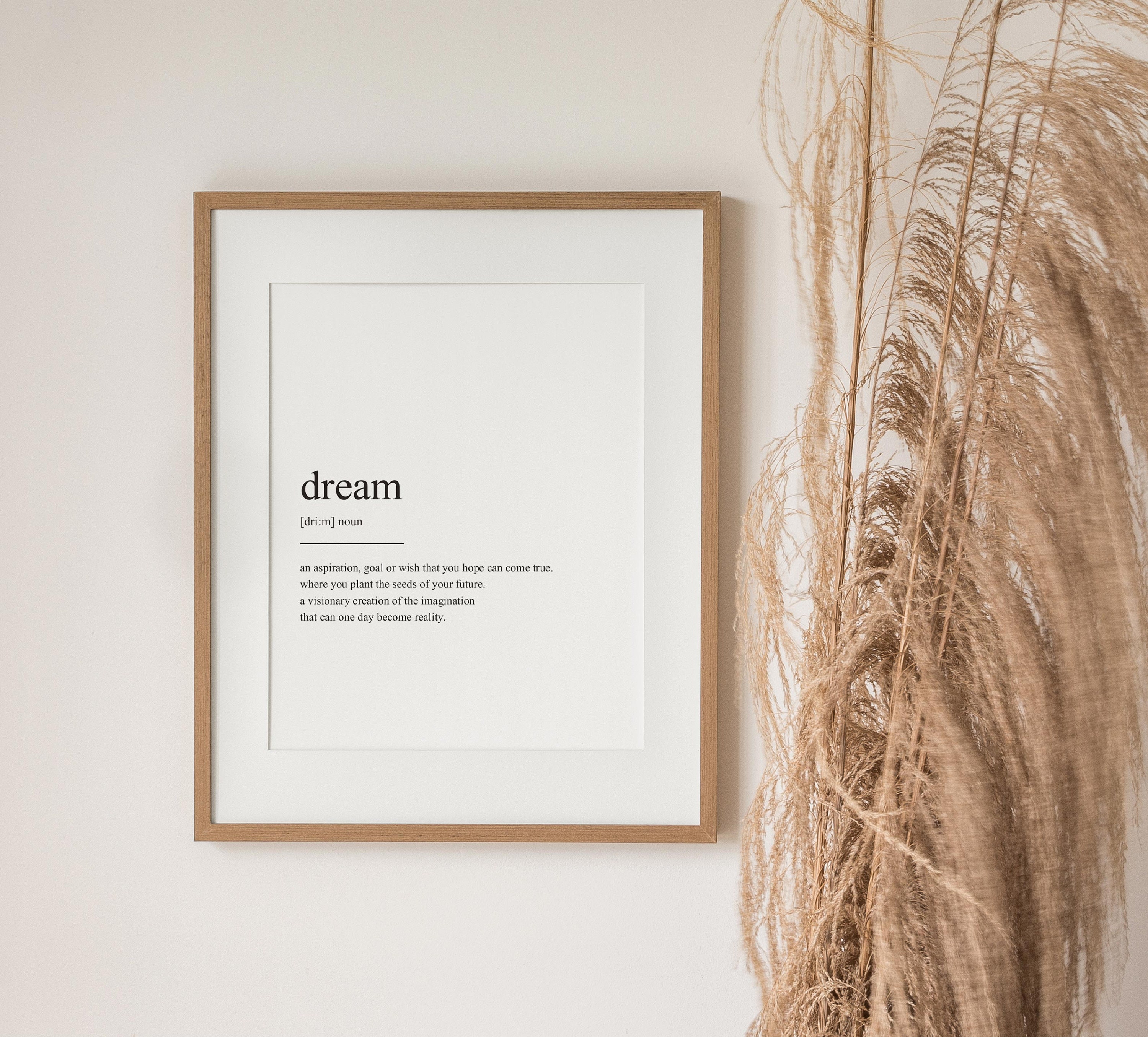 Dream Definition Printable Art Print Printable Definition | Etsy