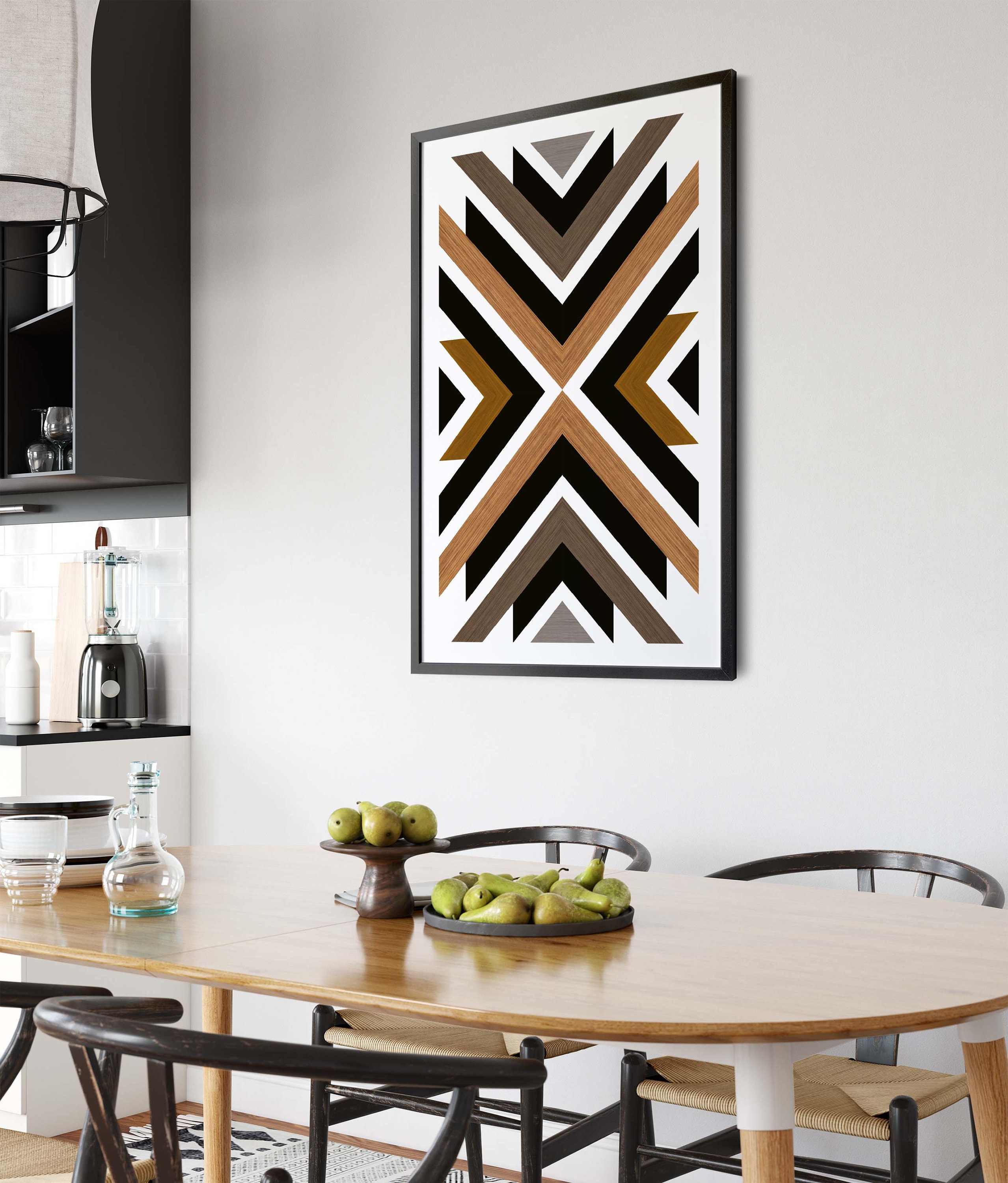 Aztec Wall Art, Aztec Wood Art, Southwestern Print, Wall Art Print ...