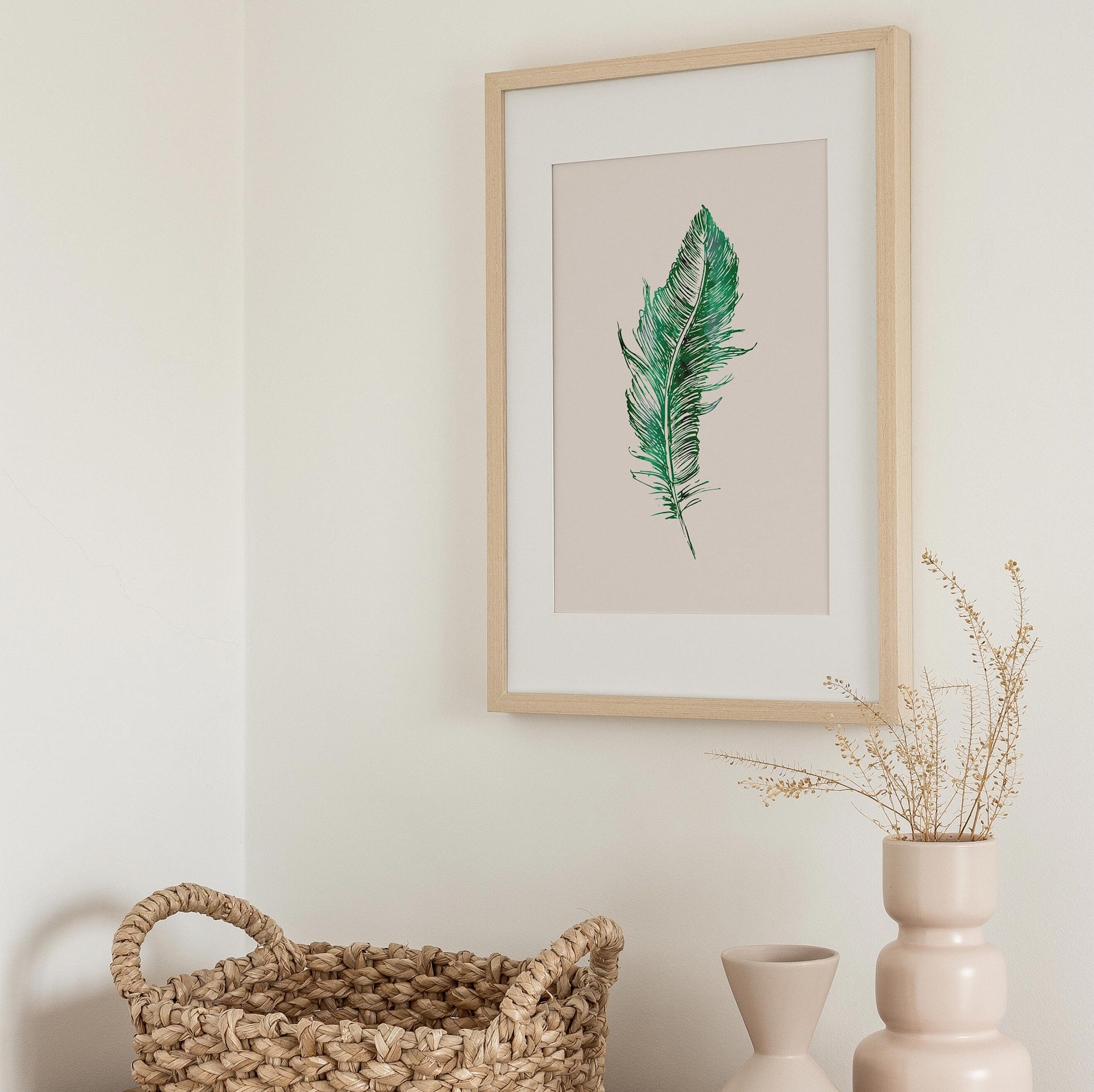 Set of Prints Green Prints Printable Green Wall Art Print - Etsy UK