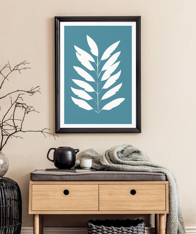 Printable Art Blue Wall Art Printables Wall Art Print | Etsy