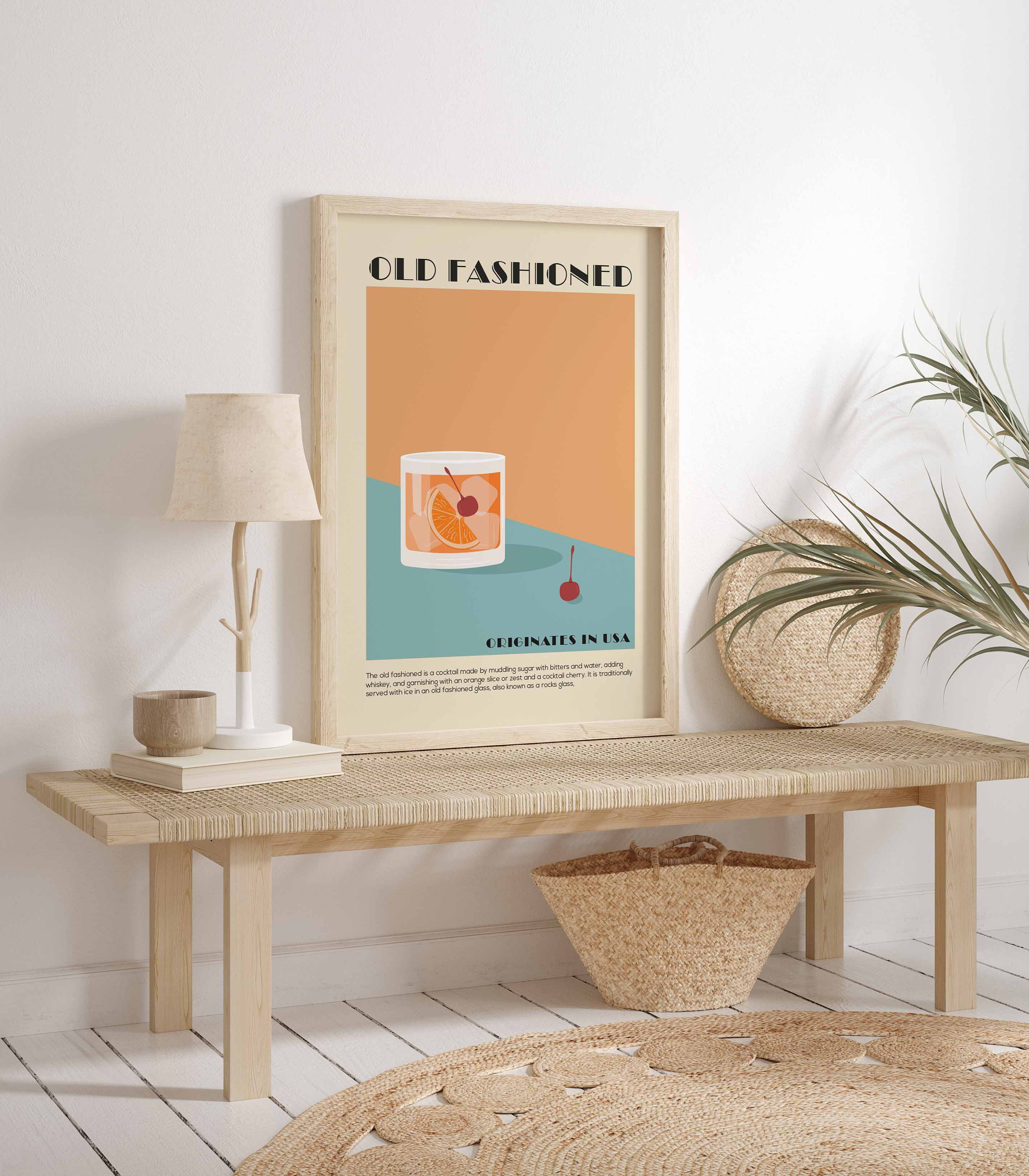 Old Fashioned Print Cocktail Printable Old Fashioned - Etsy