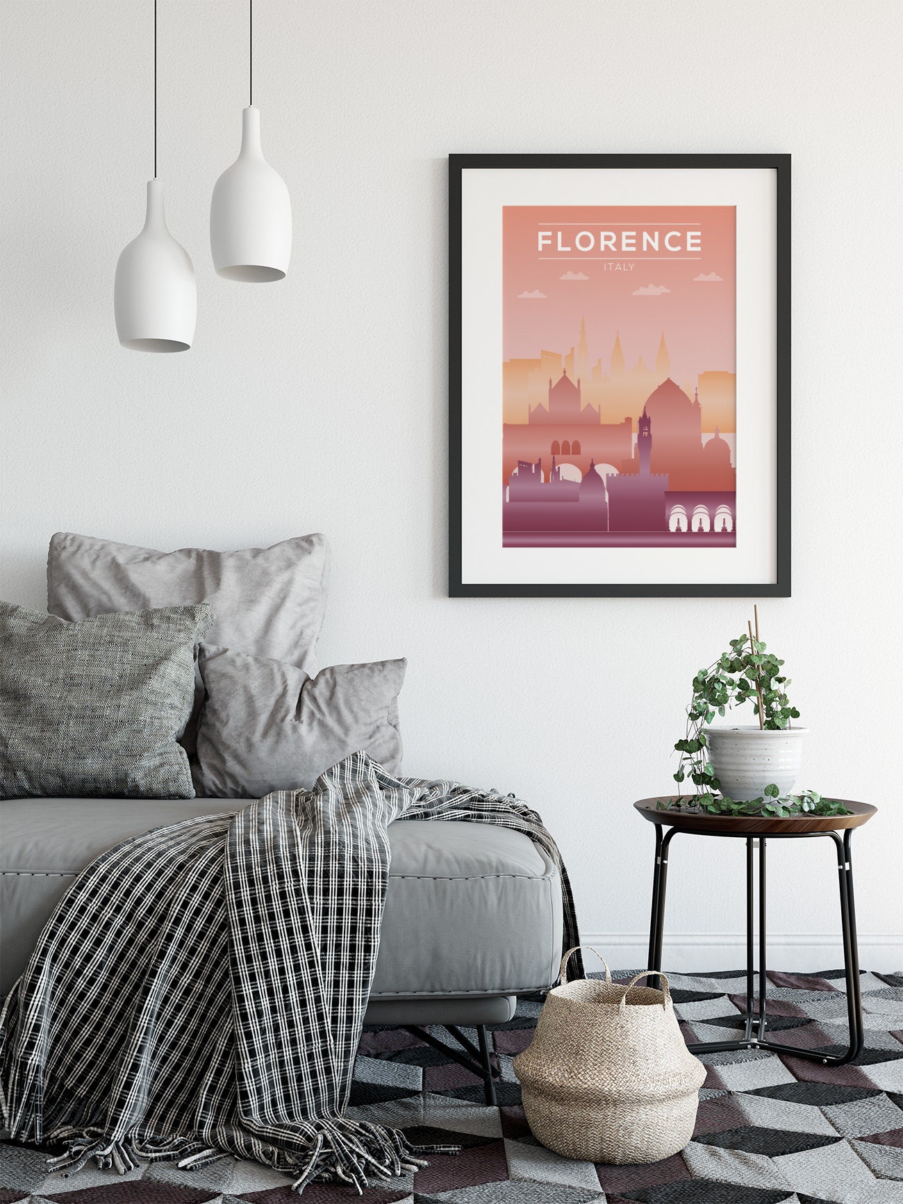 Florence Poster Florence Print Travel Poster Florence | Etsy