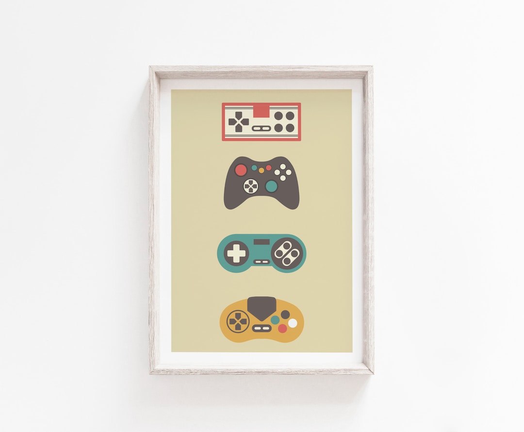 Printable Wall Art, Gaming Print, Wall Art Prints, Retro Print ...