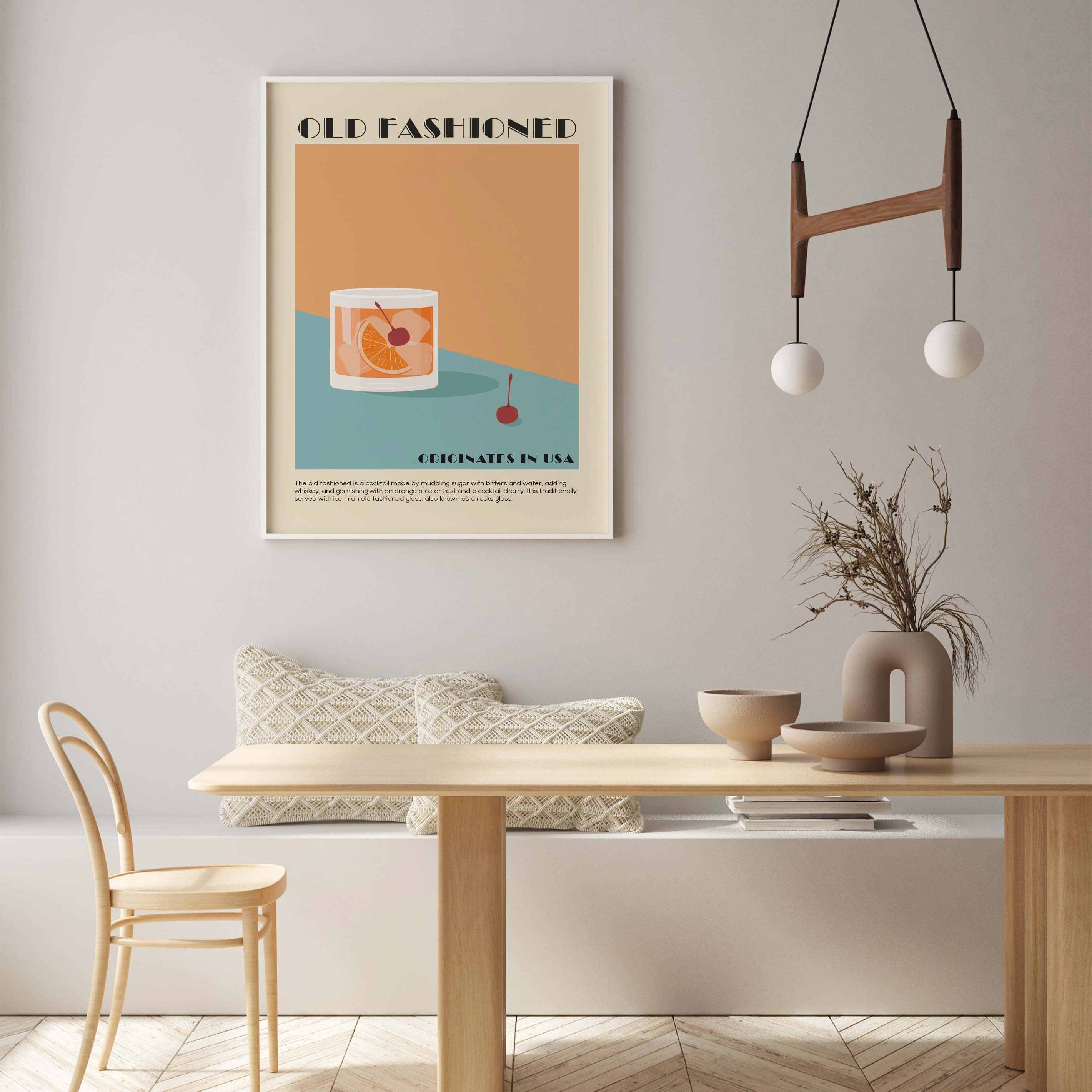 Old Fashioned Print Cocktail Printable Old Fashioned - Etsy