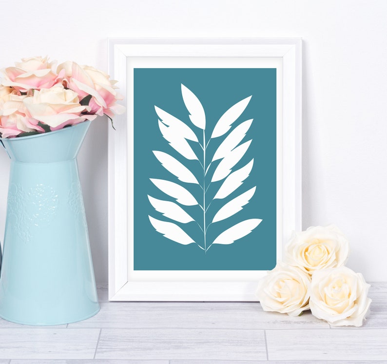 Printable Art Blue Wall Art Printables Wall Art Print | Etsy