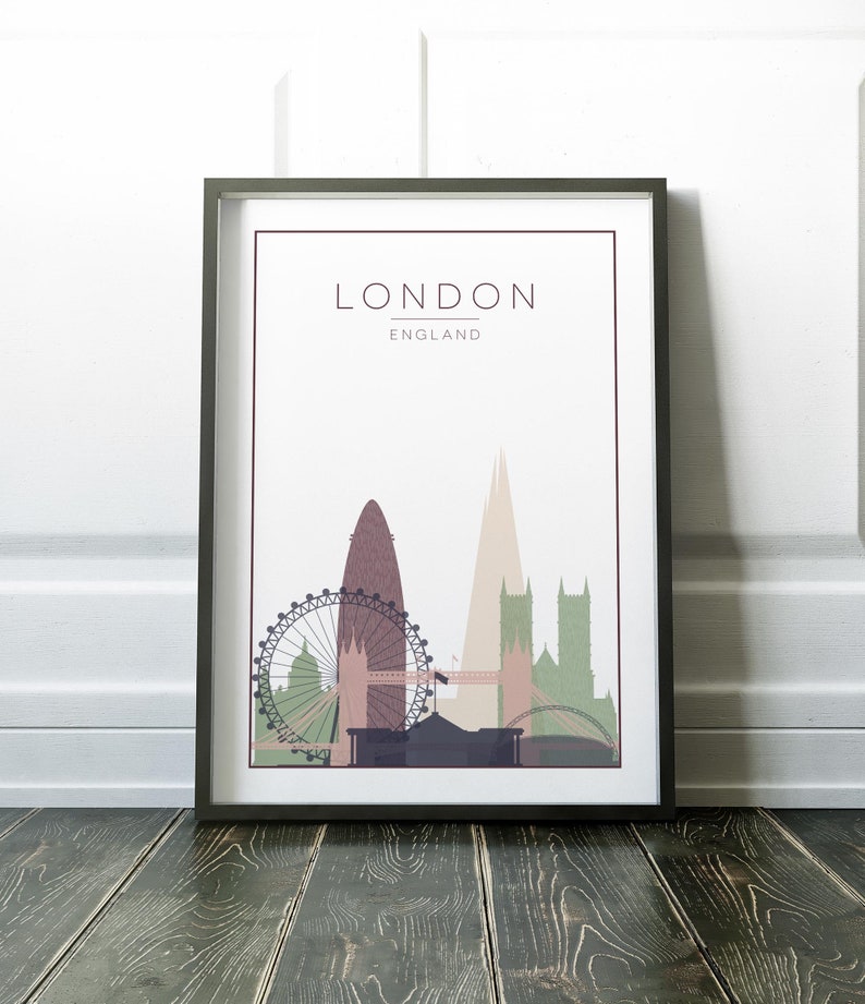London Printable London Wall Art Travel Print Art Print | Etsy