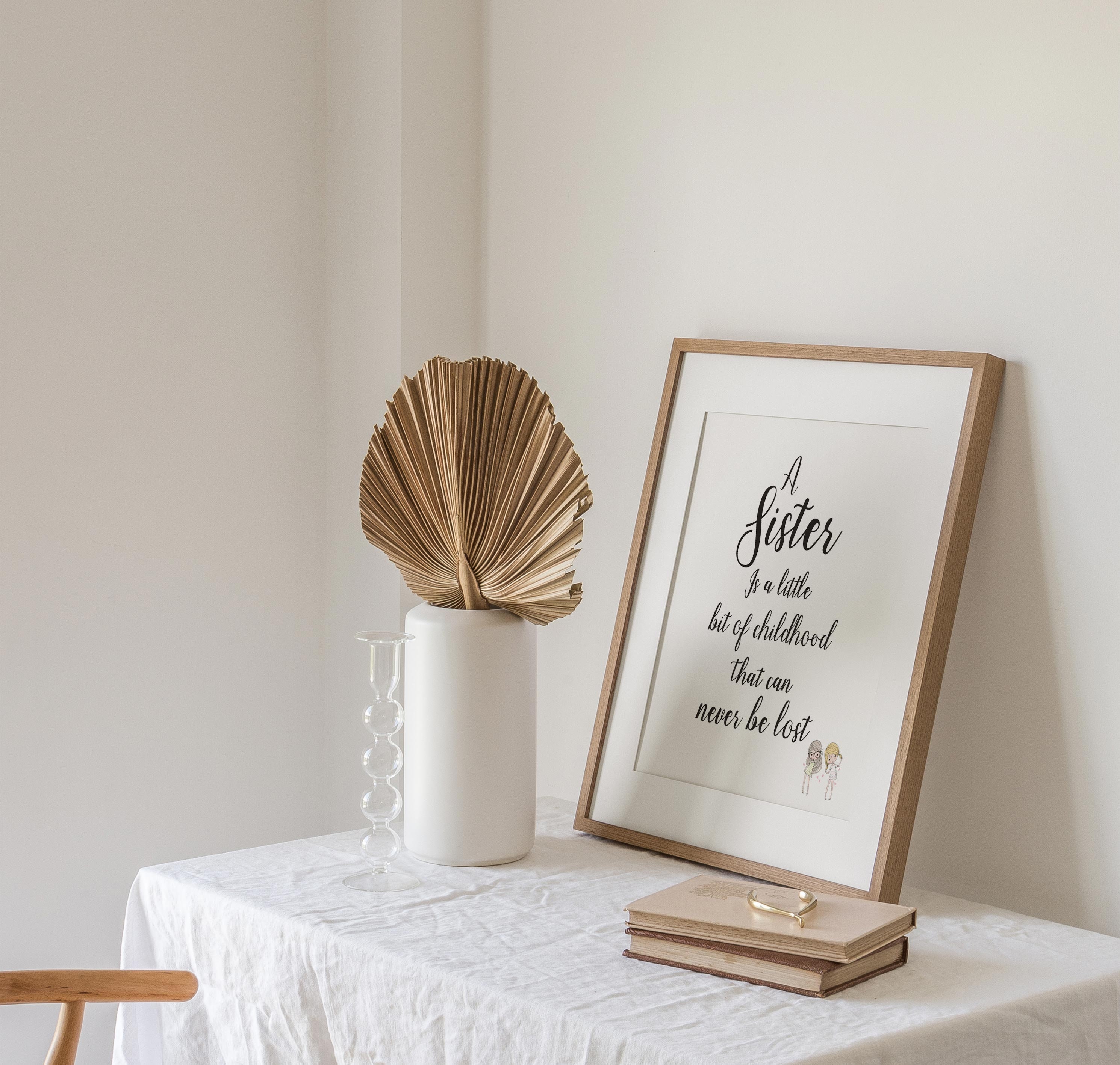 Sister Printable Printable Wall Art Quote Print Sister - Etsy