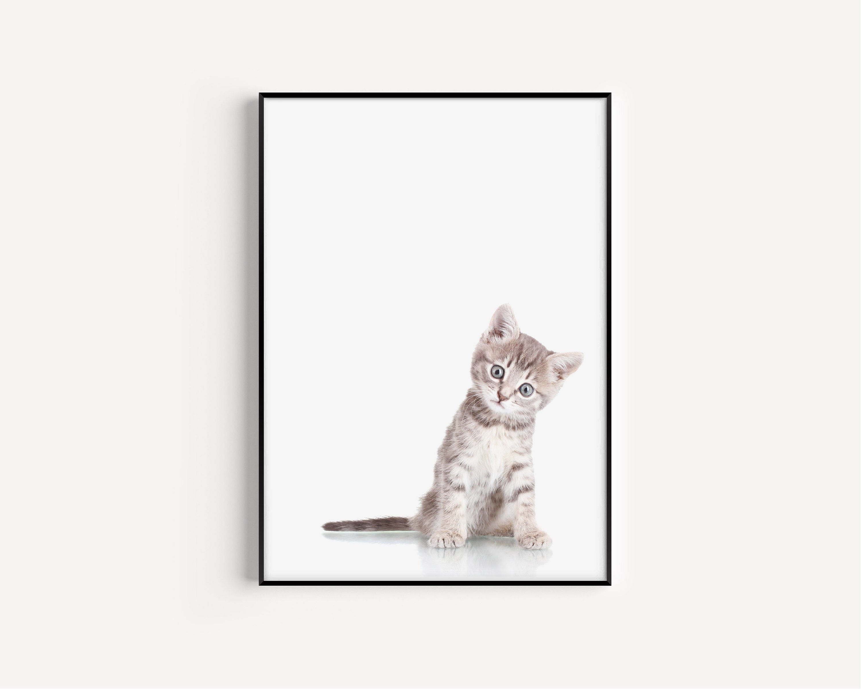 Kitten Print Printable Wall Art Printables Minimalist - Etsy