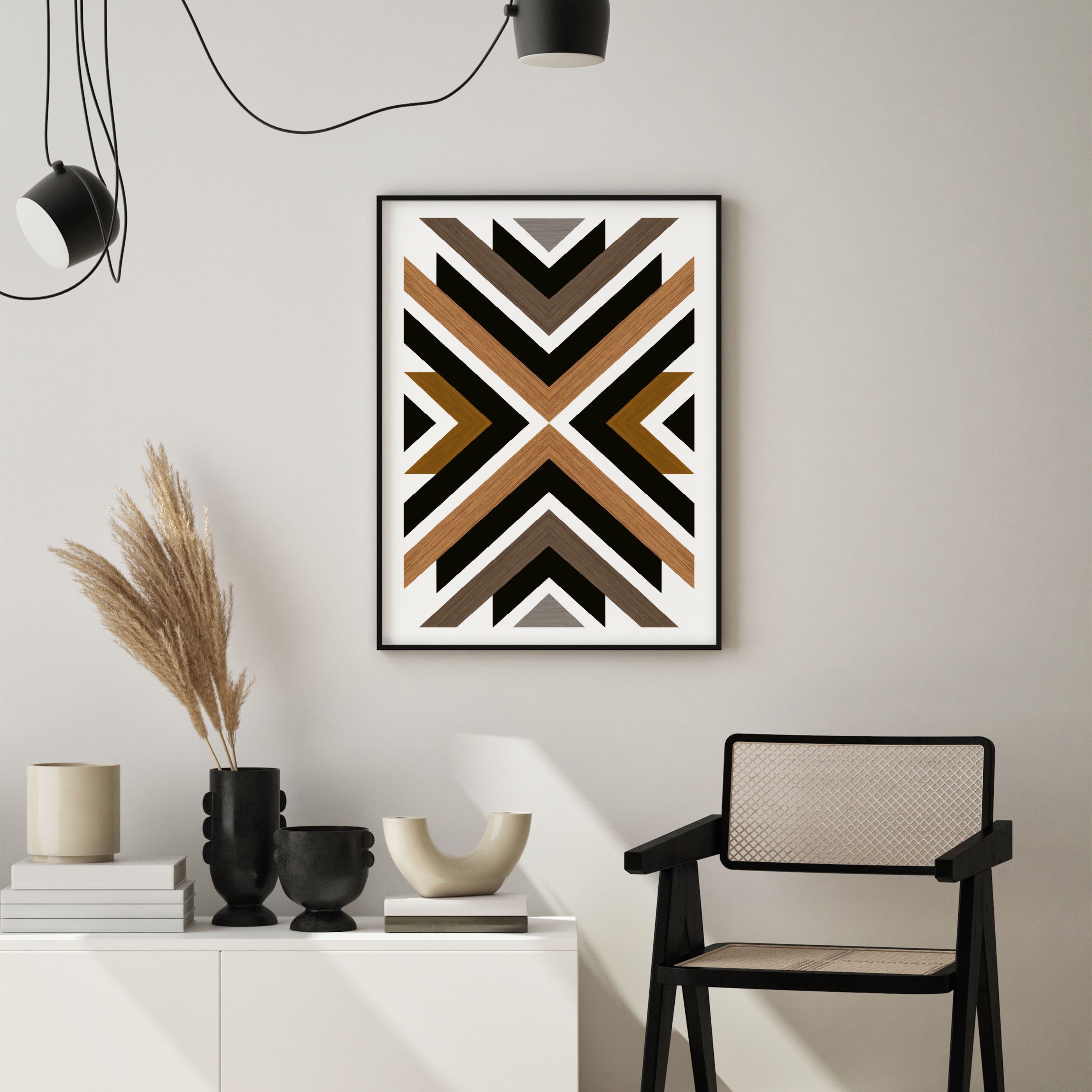 Aztec Wall Art, Aztec Wood Art, Southwestern Print, Wall Art Print ...