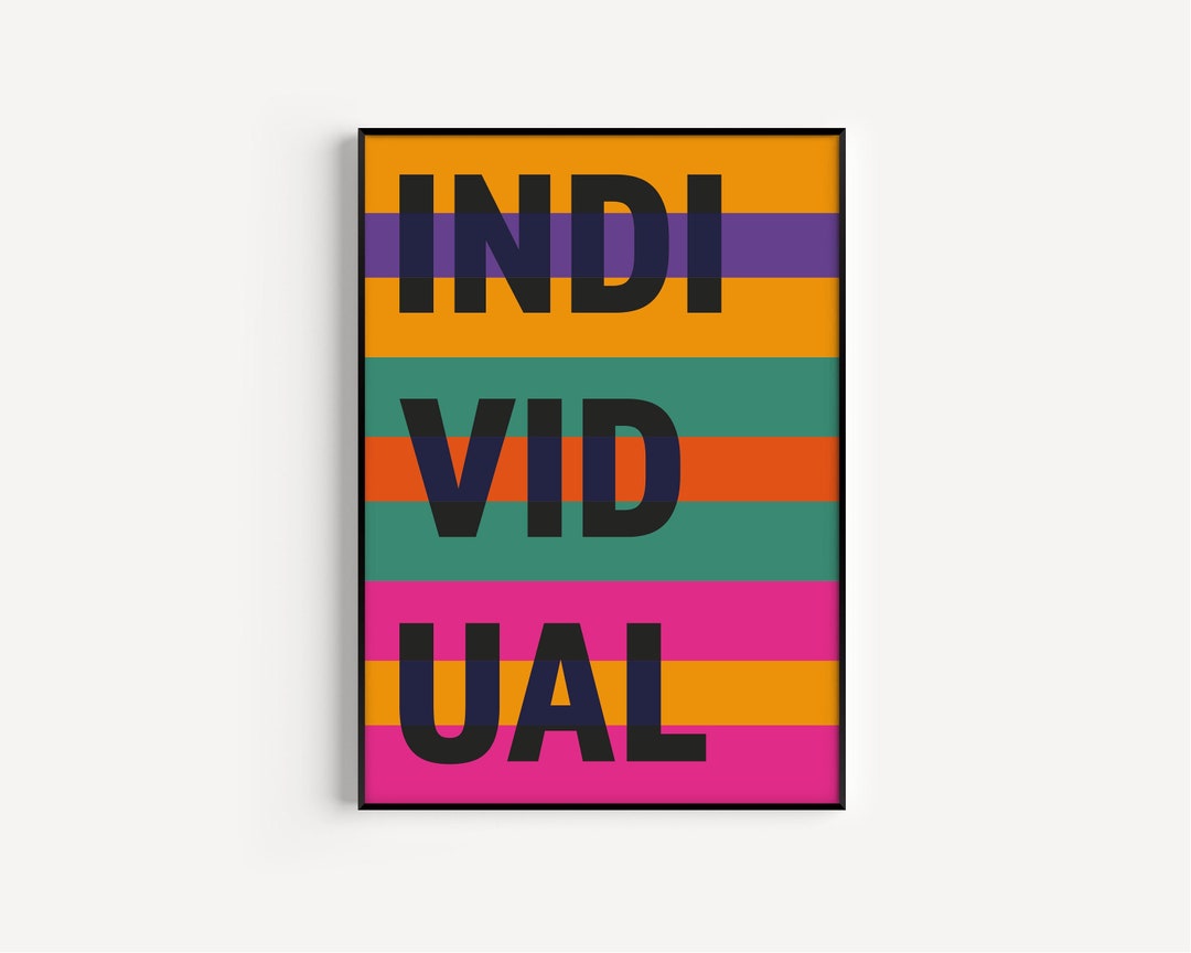 Colourful Print, Printable, Wall Art, Art Print, Individual Print ...