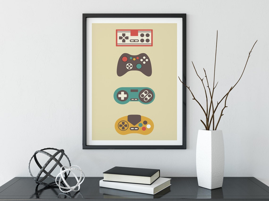 Printable Wall Art Gaming Print Wall Art Prints Retro - Etsy