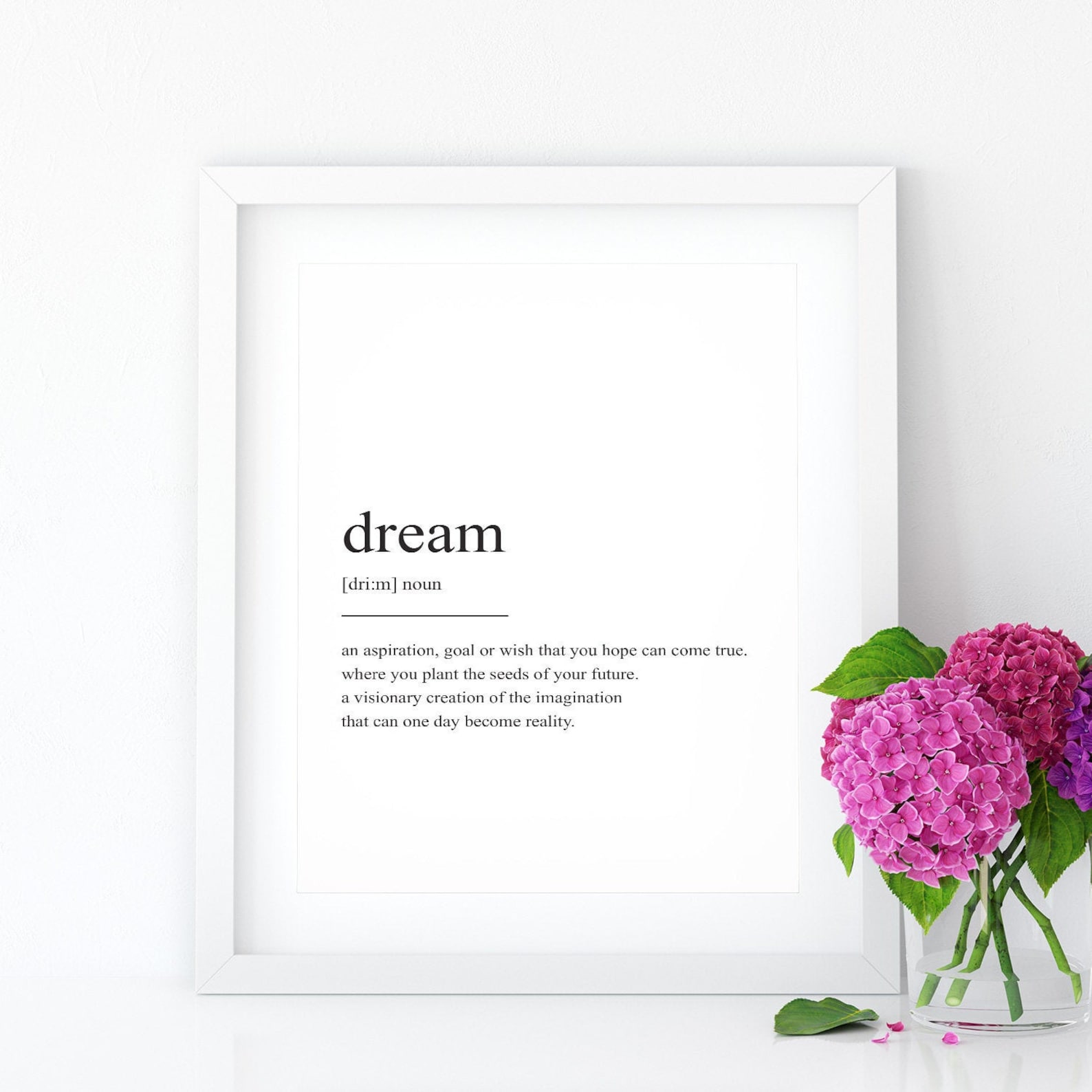 Dream Definition Printable Art Print Printable Definition | Etsy