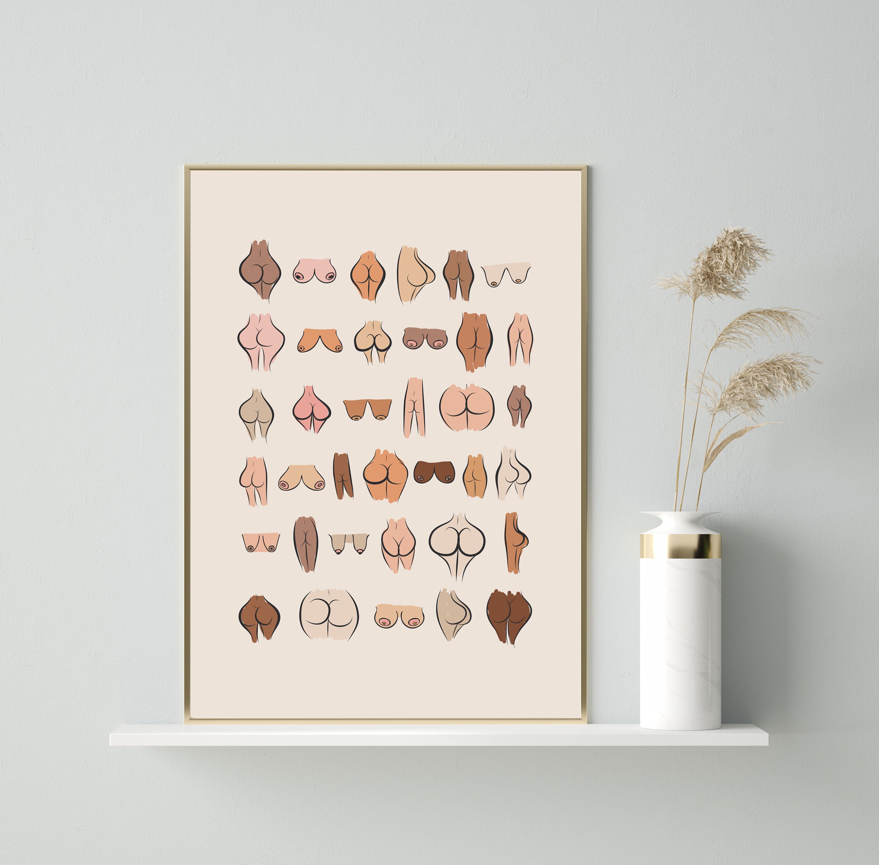 Bum Print Funny Print Birthday Idea Wall Art Print Instant | Etsy