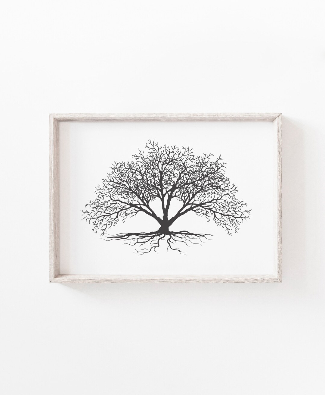Tree Print, Printable Wall Art, Black and White Print, Black and White ...
