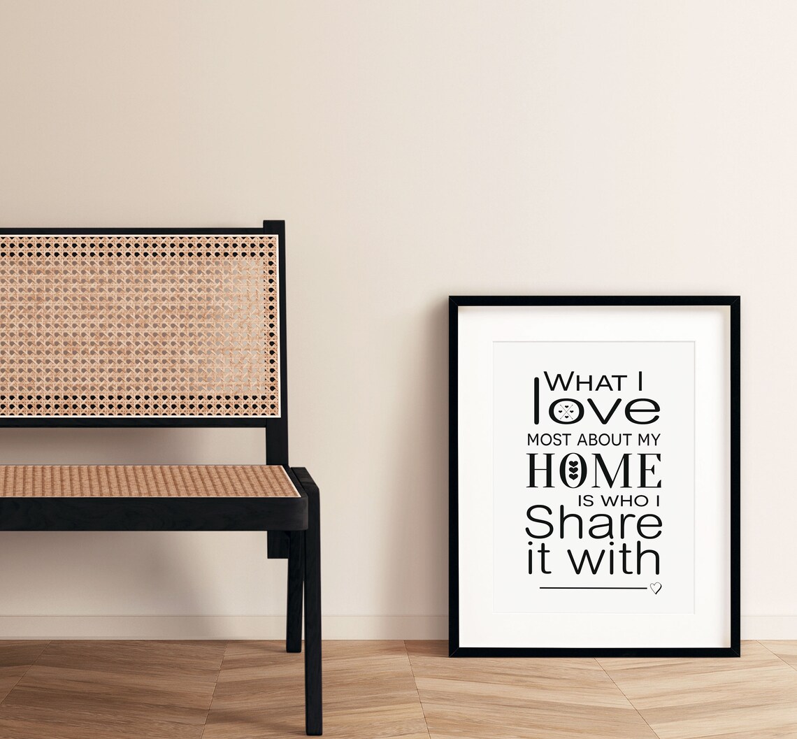 Printable Quote Wall Art Quote Prints Home Print Home | Etsy