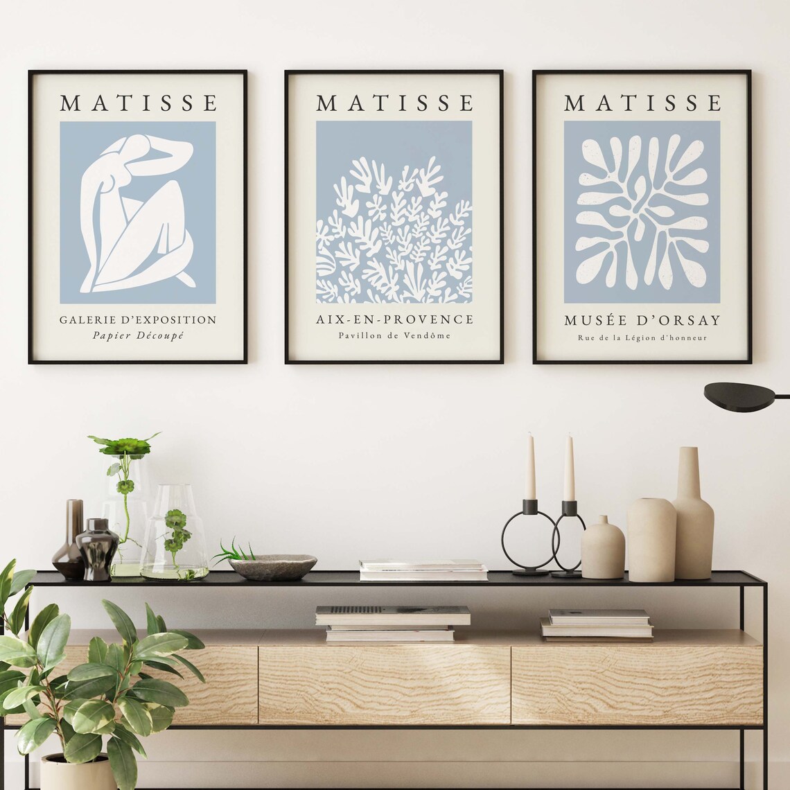 Matisse Prints Set of Prints Blue Printable Wall Art Print | Etsy