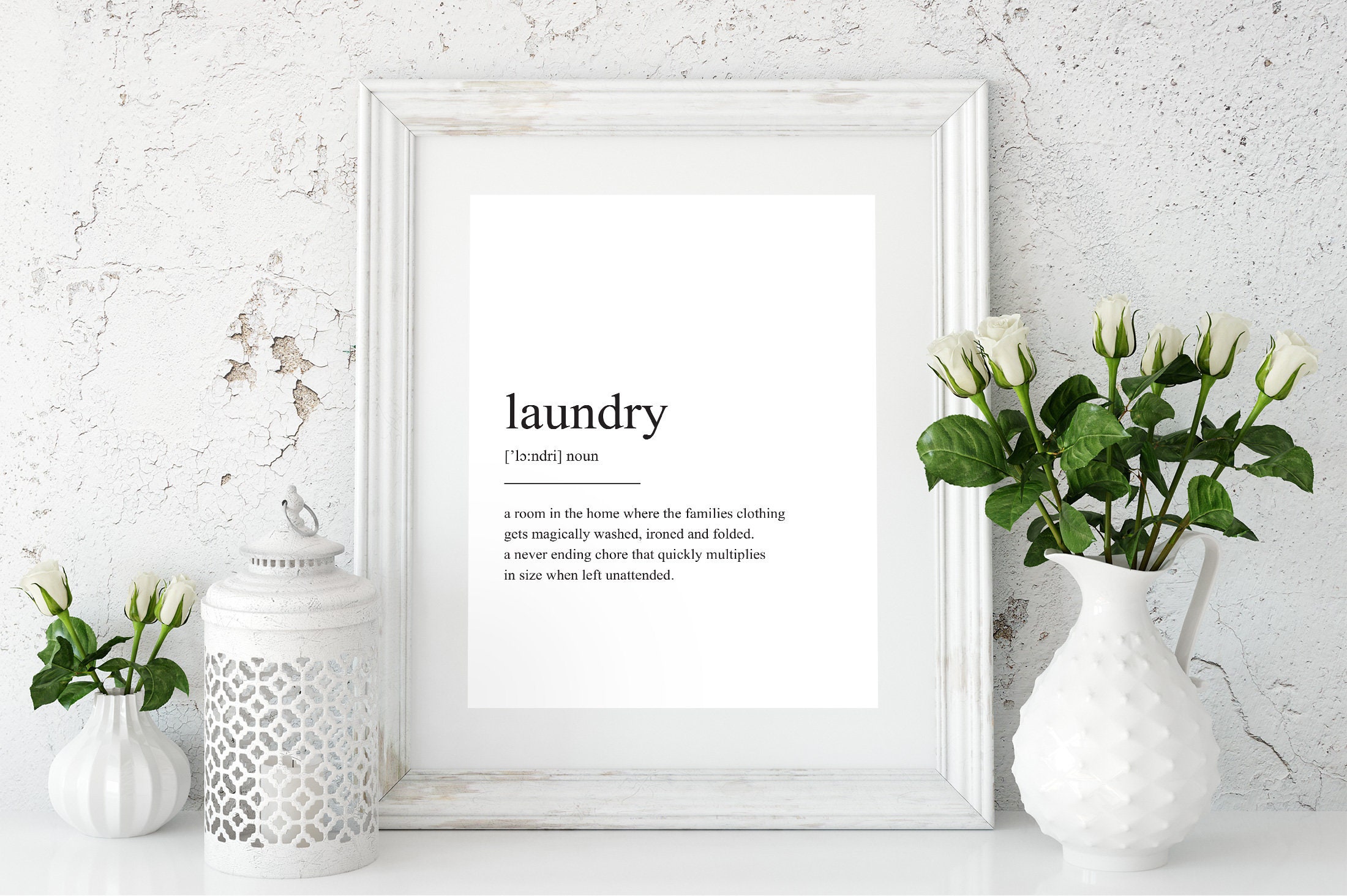 Laundry Printable Wall Art Laundry Laundry Definition Wall - Etsy