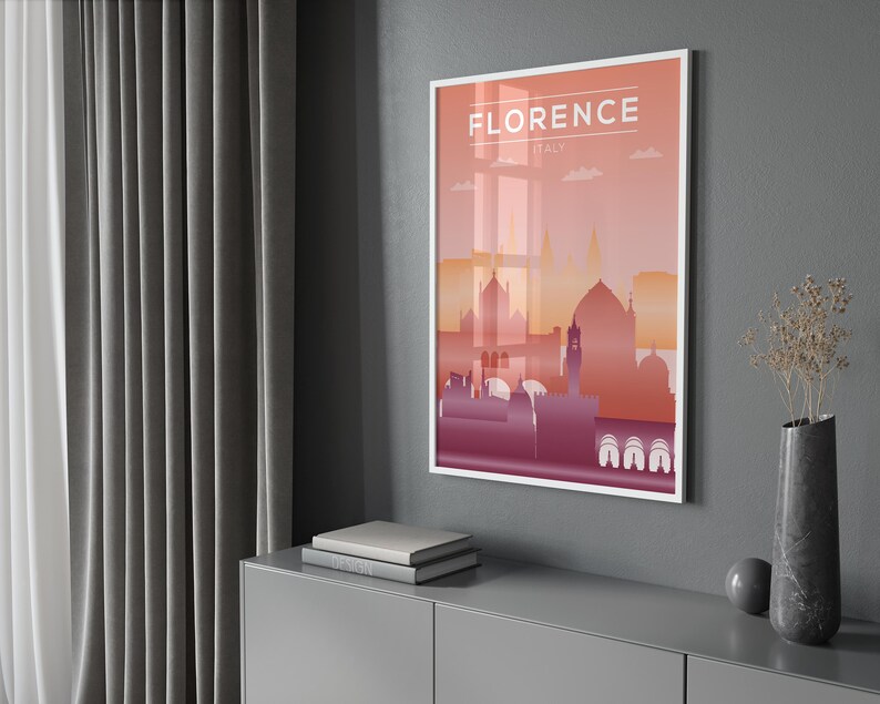 Florence Poster Florence Print Travel Poster Florence - Etsy