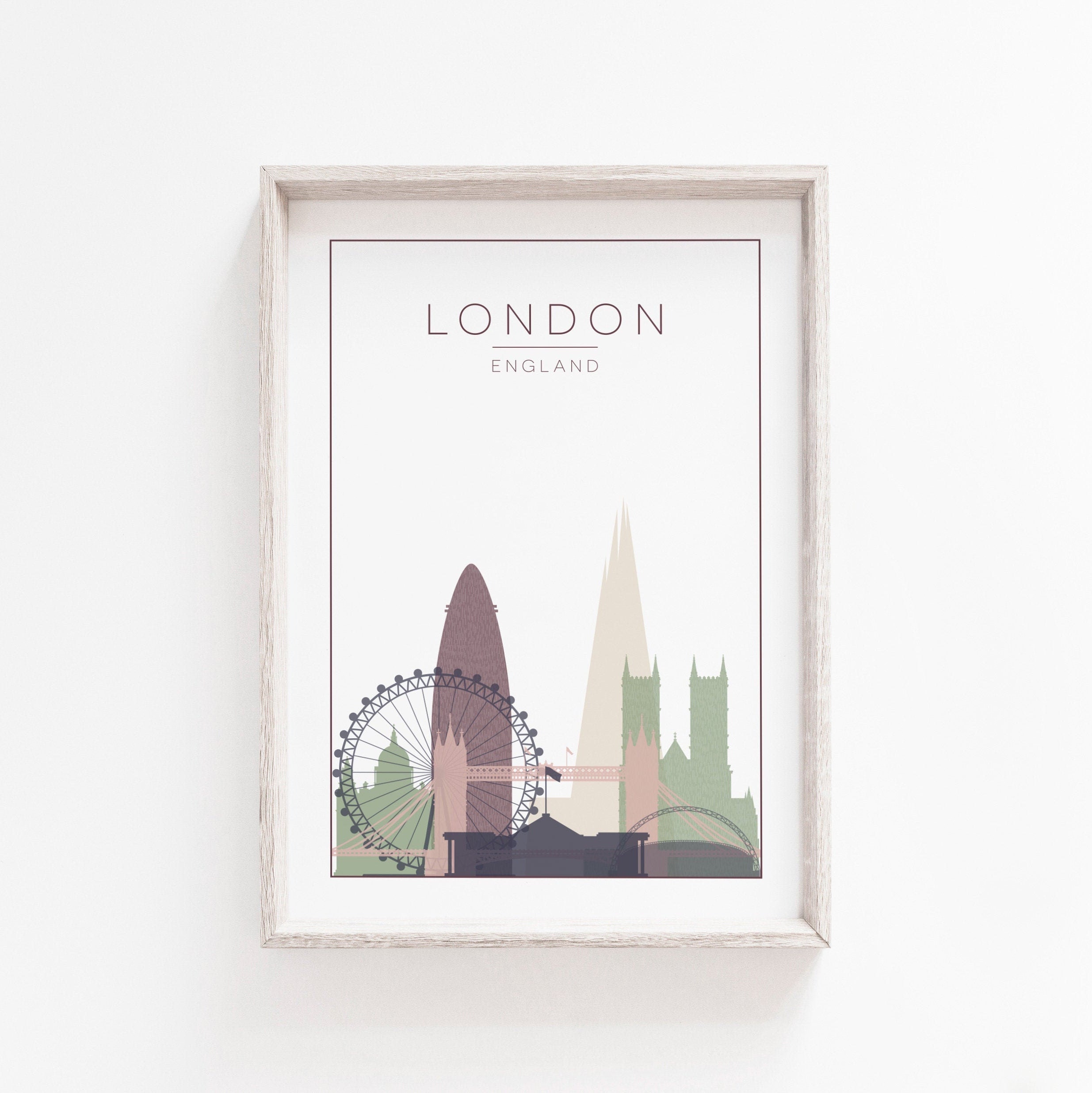 London Printable London Wall Art Travel Print Art Print | Etsy