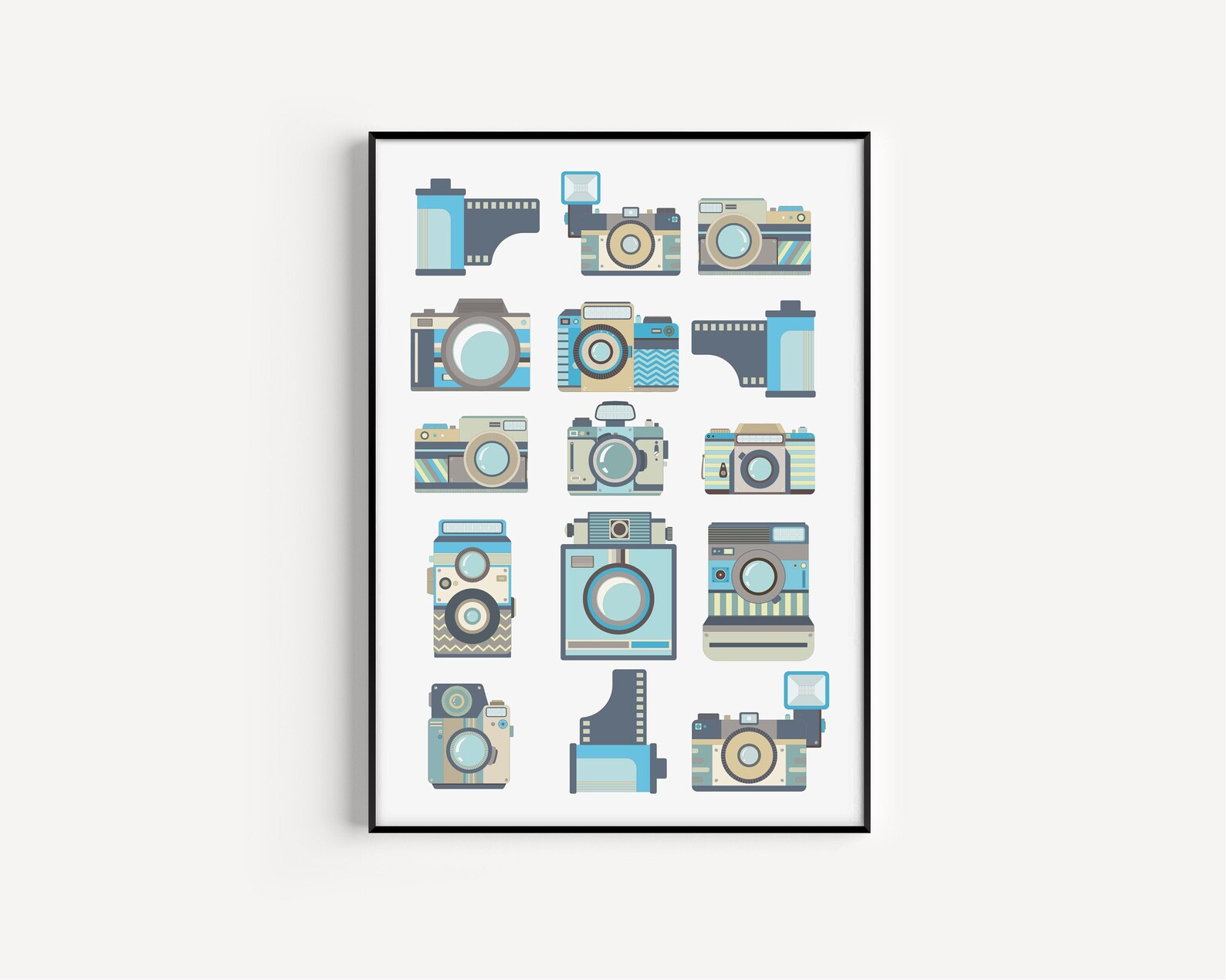 Printable Art Camera Wall Art Retro Camera Wall Art Prints - Etsy