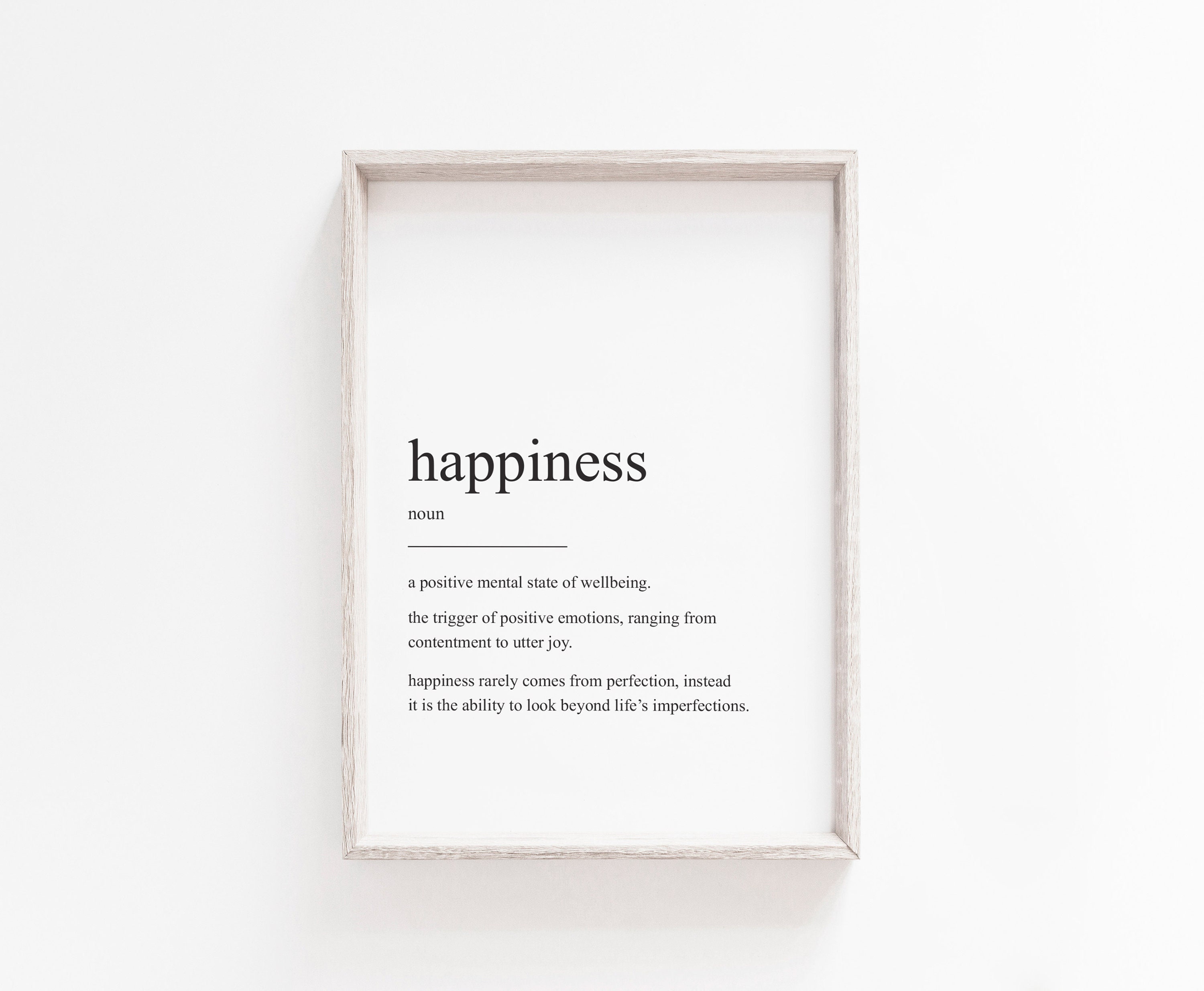 Printable Art, Happiness, Definition Print, Art Print, Wall Art Prints ...