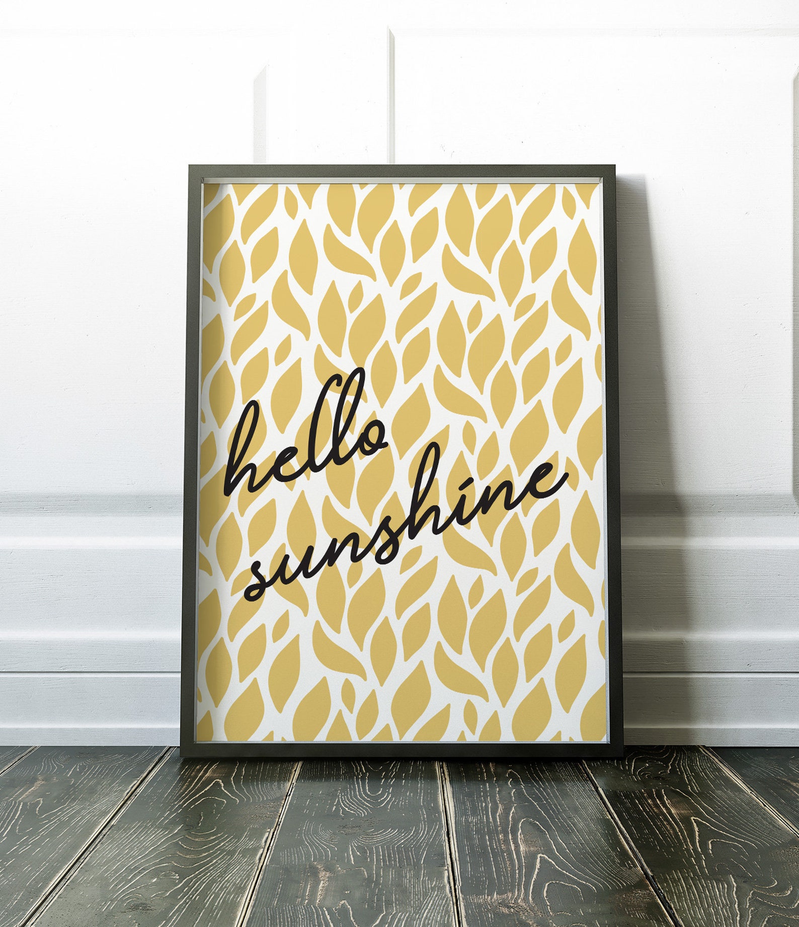 Hello Sunshine Printable Yellow Wall Art Wall Art Print - Etsy